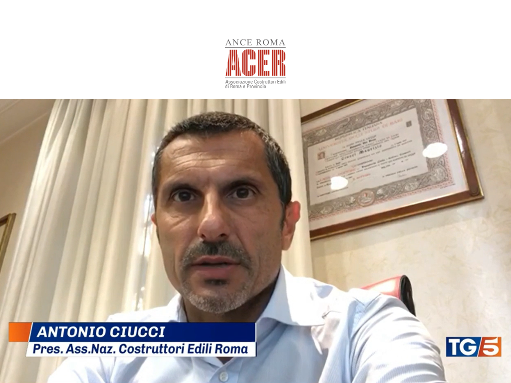 Superbonus, il Presidente di Ance Roma - ACER Antonio Ciucci al TG5 ...